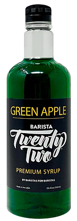Barista 22 Green Apple Syrup 750ML – Mountain Roaster Coffee